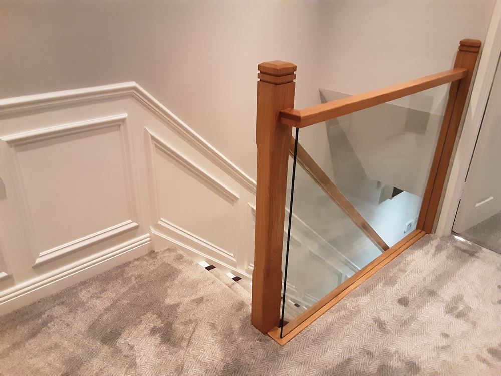 Glass Banisters Dublin - Custom Design Specialists - Woodstyle.ie ...